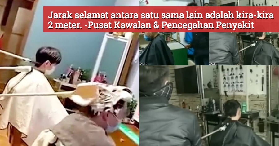 (Video) Tukang Gunting Guna Batang Kayu 1 Meter Gunting Rambut, Nak ...