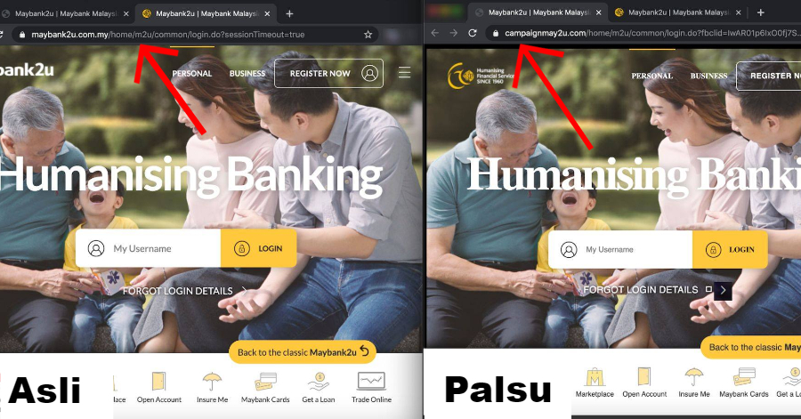 Awas Pengguna Maybank, Muncul Laman Web Mirip Maybank2u Dipercayai Cuba ...