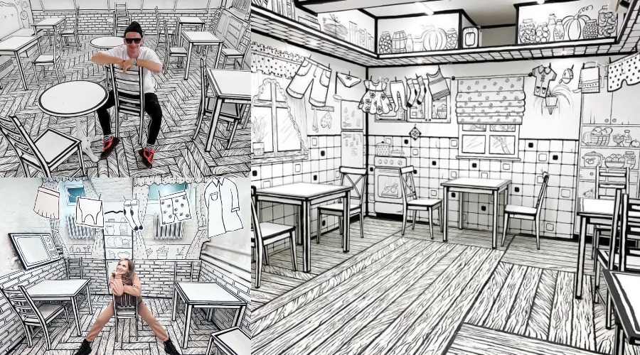 (Video) Hanya Dua Warna, Konsep Kafe 2D Ini Buatkan Pelanggan Jadi ...