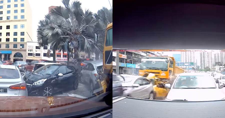 Pemandu Lori Rempuh Lima Kenderaan Positif Dadah