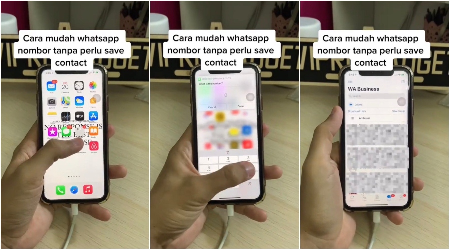 Cara Nak Hantar Mesej Kat WhatsApp Tapi Tak Payah 'Save' Nombor Telefon,