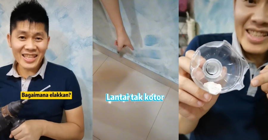 (Video) Cara Mudah Tebuk Dinding, Tak Perlu Penat Mop Lantai Nak Cuci ...