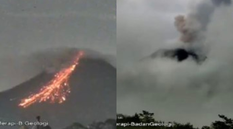 (Video) Detik Letusan Gunung Merapi Muntahkan Lahar & Debu Panas