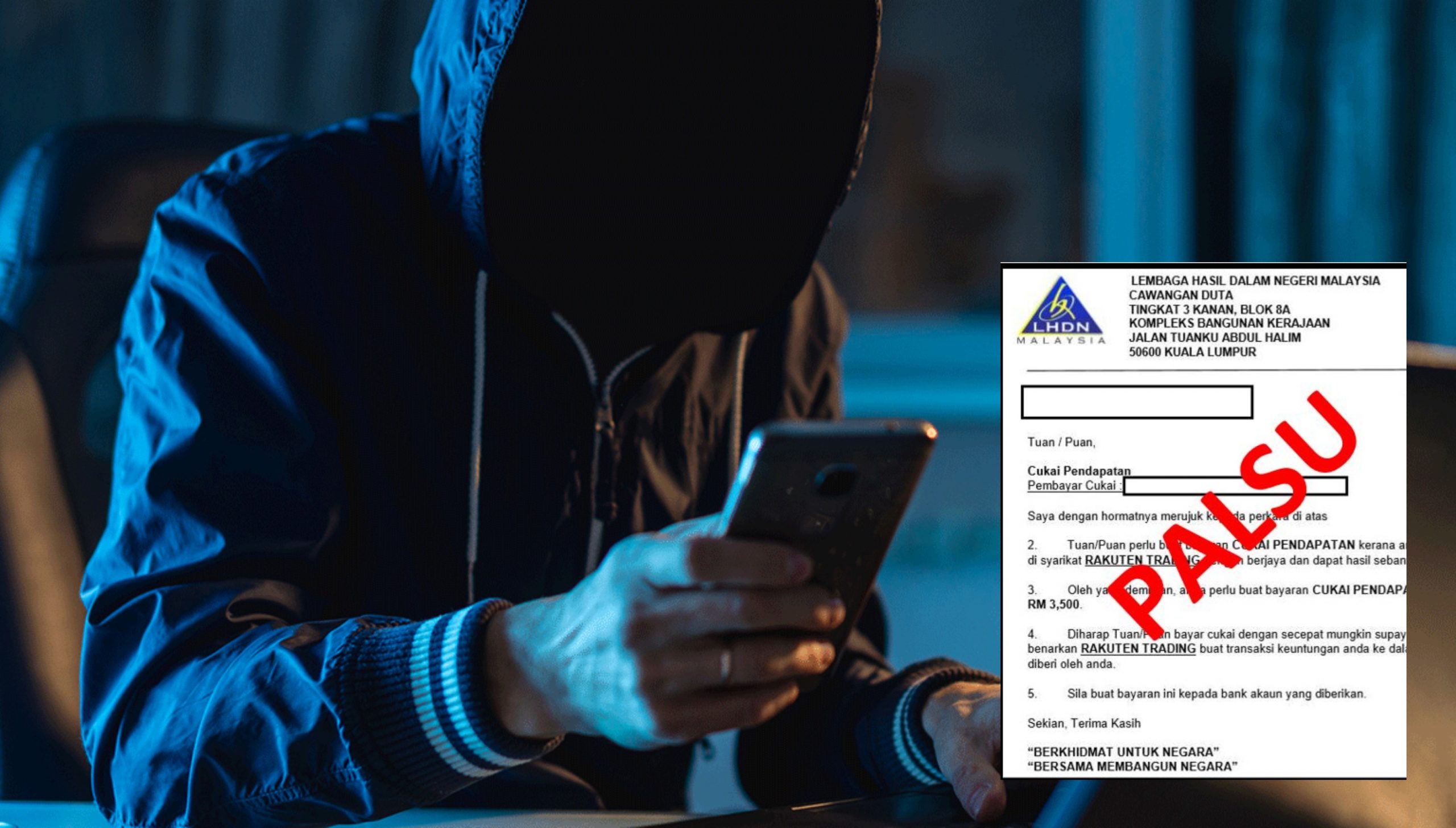 LHDN Dedah Modus Operandi Scammer, Lima Kes Ini Sering Digunakan Mereka