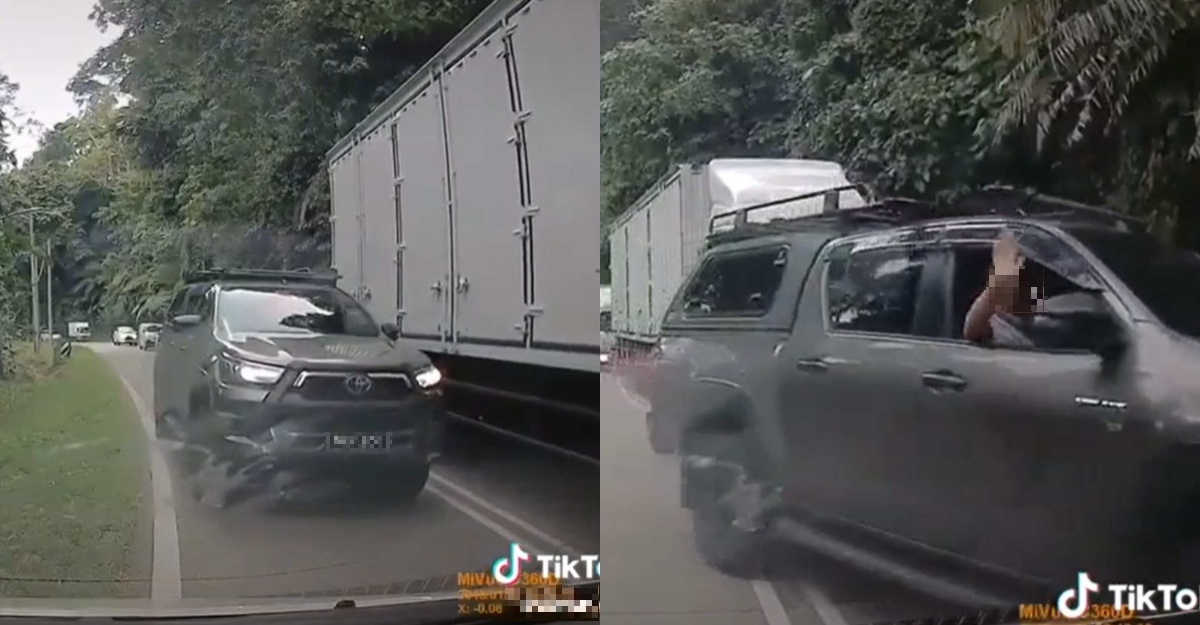 Pemandu 4x4 Dipercayai Potong Di Garisan Berkembar Akan Dipanggil Polis