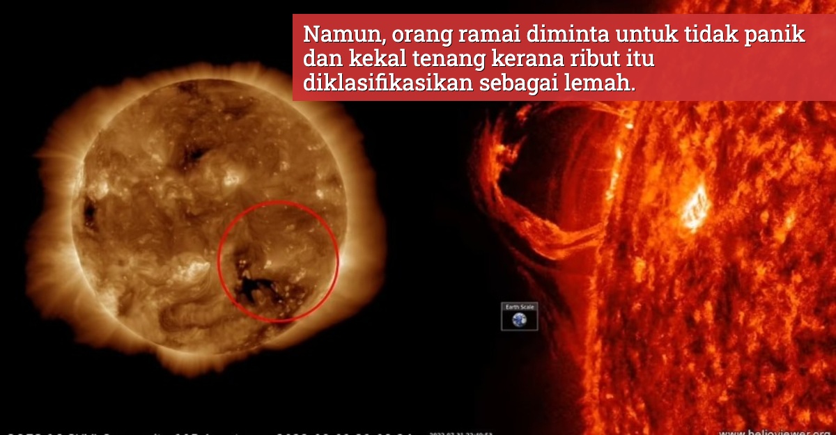 Ribut Solar Diramal Landa Bumi Hari Ini, Mungkin Cetuskan Fenomena Aurora