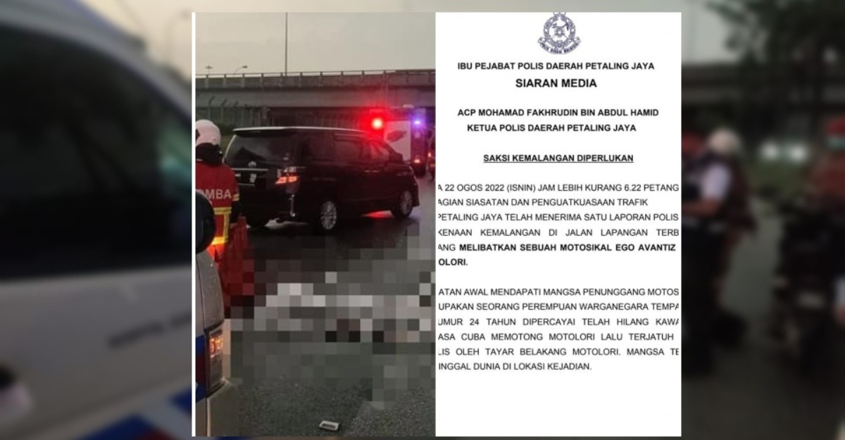 Kes Kemalangan Maut Digilis Lori Di Subang, Polis Mohon Saksi Kejadian Tampil Bantu Siasatan