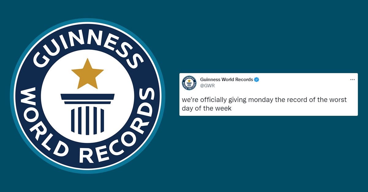 Guinness World Records Isytihar Hari Isnin Sebagai Hari Paling Teruk ...