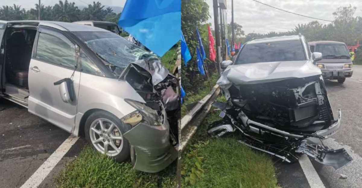 Empat Sekeluarga Maut Nahas Dua Kenderaan