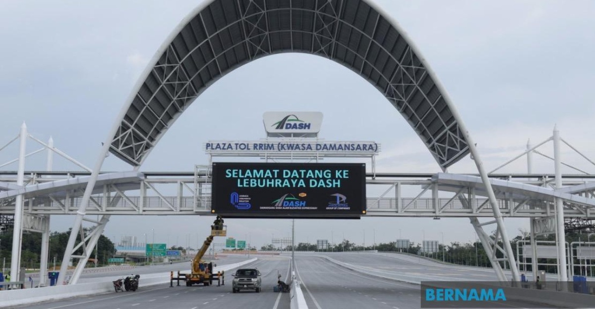 Kutipan Tol Di Lebuh Raya DASH Bermula 1 Dis