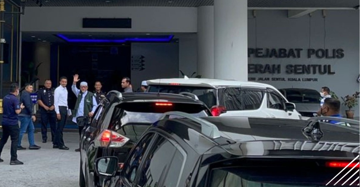 Hadi Awang Hadir Di IPD Sentul Beri Keterangan