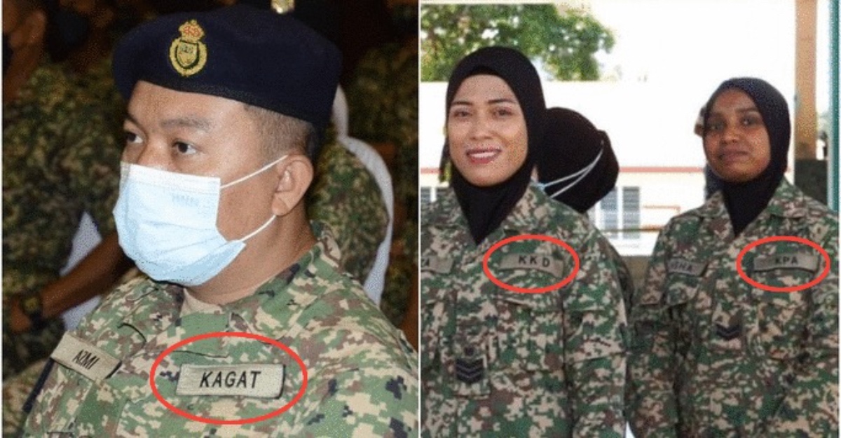 Terdiri Daripada 16 Kor, Kenali Singkatan Nama Di Baju Tentera Darat ...