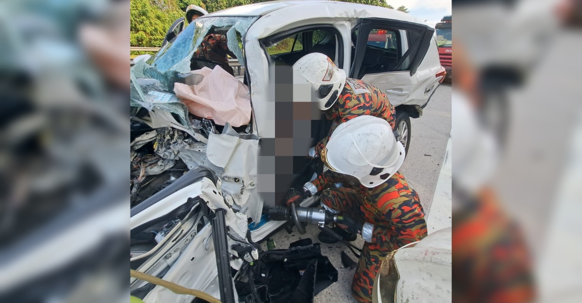 Warga Emas Maut Langgar Kenderaan PLUS Ronda Di Lorong Kecemasan