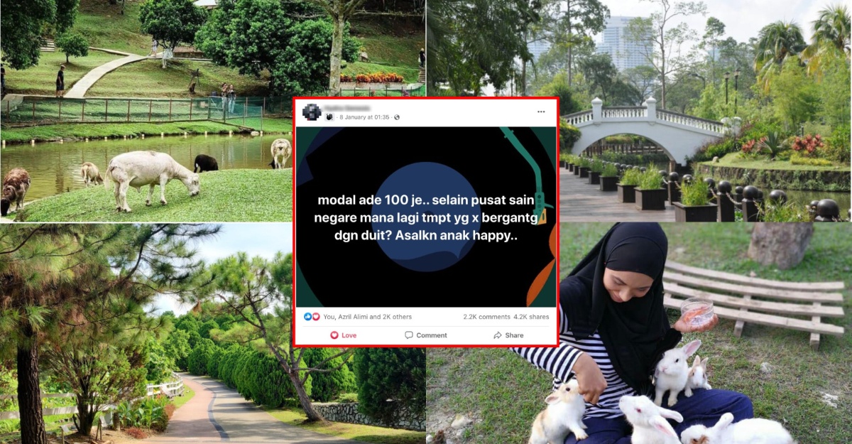 Nak Bawa Anak Jalan Dengan Bajet Rendah, Netizen Kongsi Tempat Menarik Kos Tak Sampai RM100
