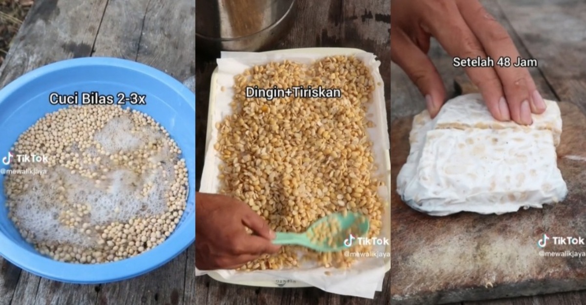 Hanya Guna 3 Bahan, Lelaki Ajar Cara Mudah Buat Tempe Di Rumah