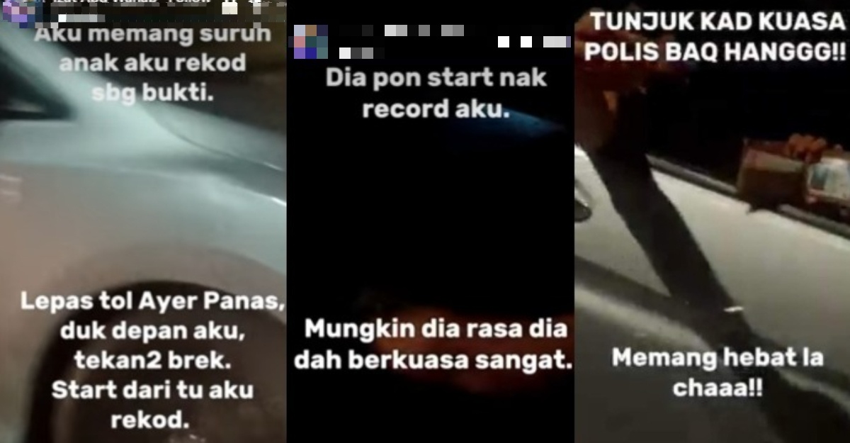 Tular Tunjuk Kad Kuasa, PDRM Sahkan Pemandu Honda City Adalah Polis Bantuan
