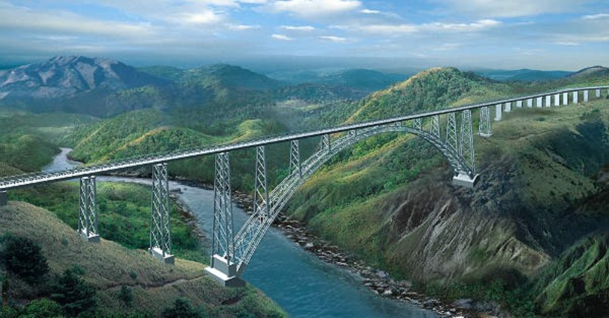 India Bina Jambatan Kereta Api Tertinggi Di Dunia, Lagi Tinggi Dari ...