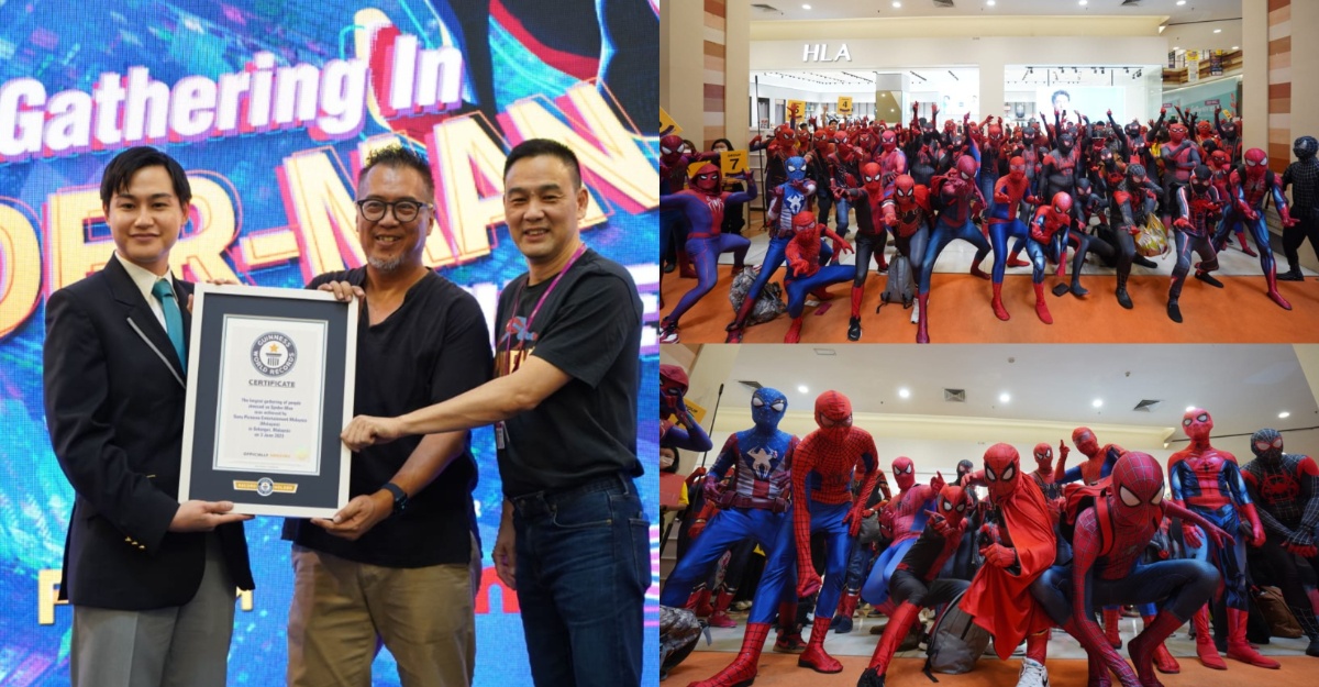Malaysia Cipta Rekod Dunia, 685 Spider-Man 'Bersarang' Di AEON Bukit Tinggi