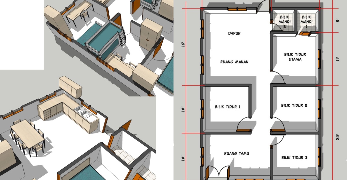 Tengah Cari "Design" Rumah Idaman? Ini Aspek Yang Perlu Diambil Berat