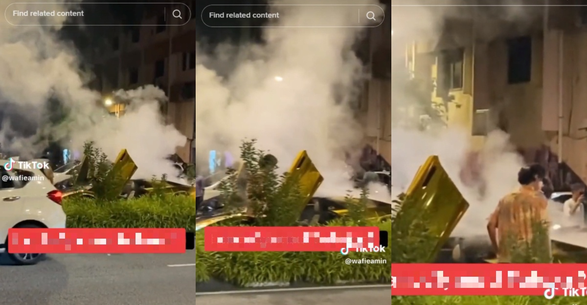 Tular, Lamborghini Milik Syamsul Yusof Dipercayai Berasap Tepi Jalan