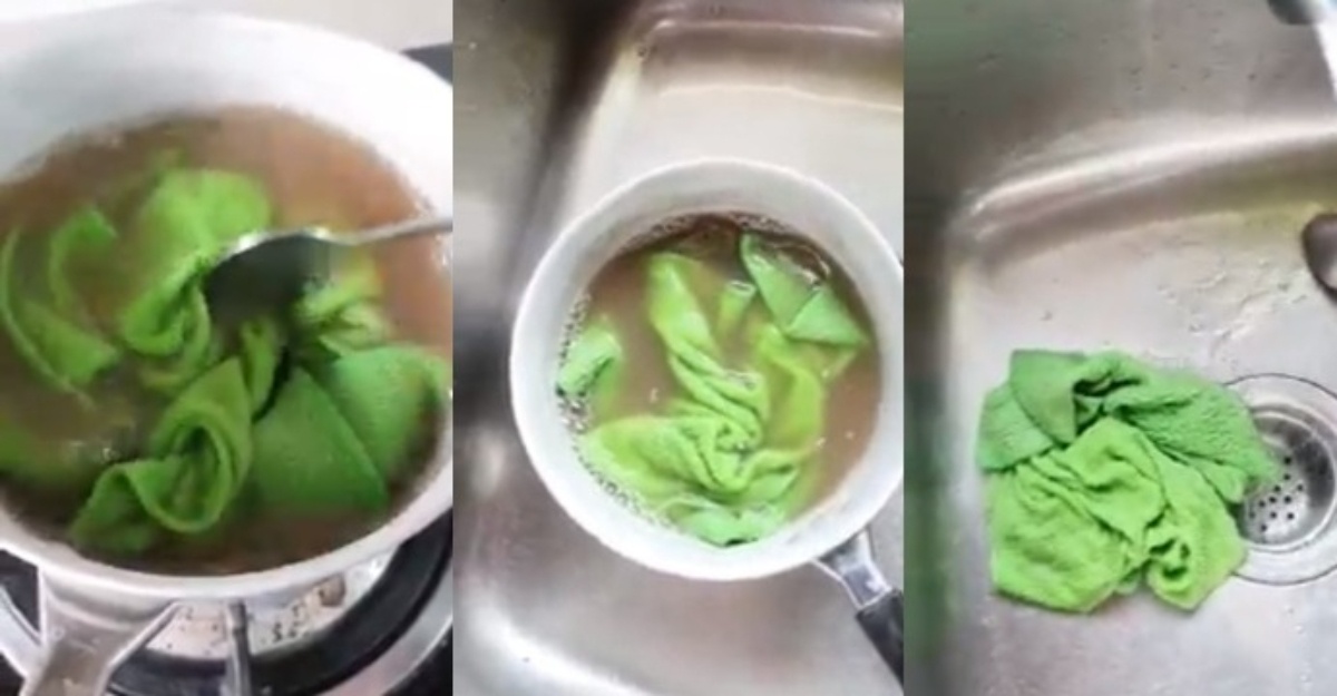 Tak Perlu Rendam & Sental, Cara Mudah Basuh Kain Lap, Kotoran Semua ...