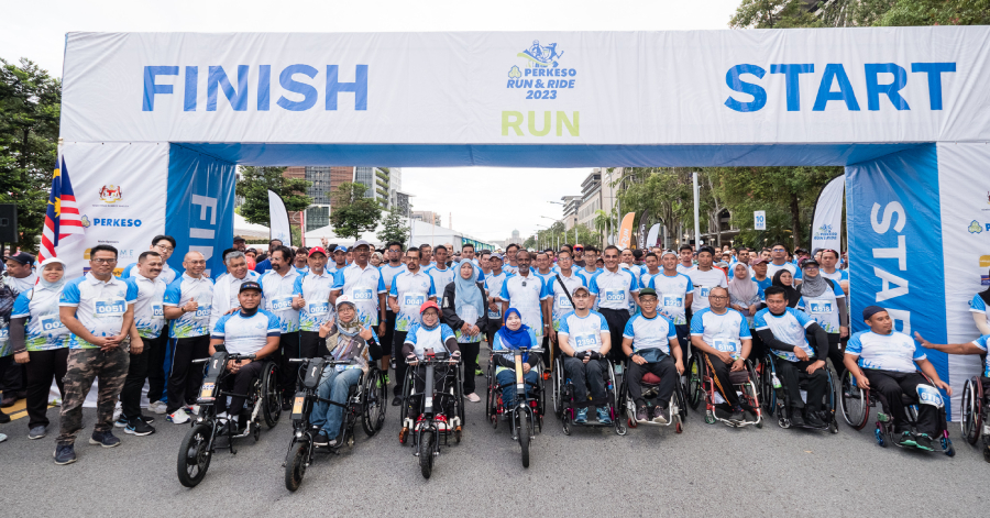 Penyertaan Hampir 3 Kali Ganda Di PERKESO Run & Ride 2023