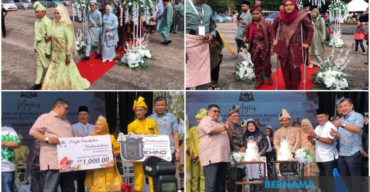 Melaka Rai 30 Pasangan Pengantin Mualaf Bersempena KIAM'23