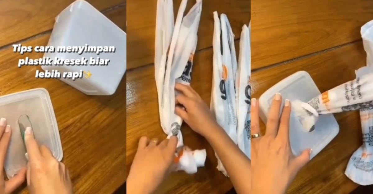 Gulung Macam Tisu, Cara Mudah Nak Simpan Beg Plastik