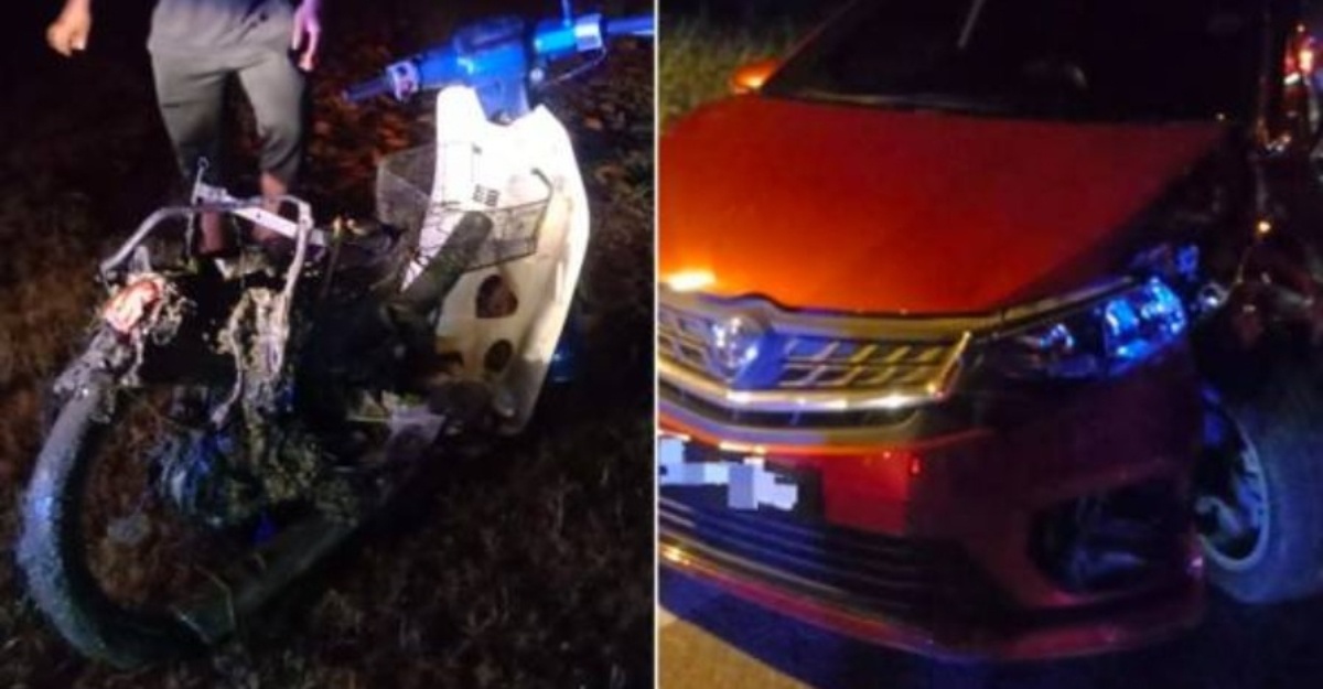 Kanak-Kanak Lima Tahun Maut Motosikal Masuk Parit