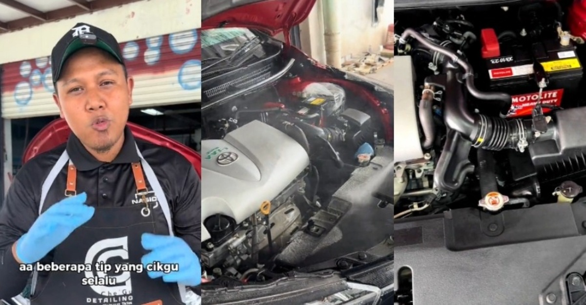 Jangan Main Sembur Air, Cara & Tip Basuh Enjin Kereta Dengan Selamat