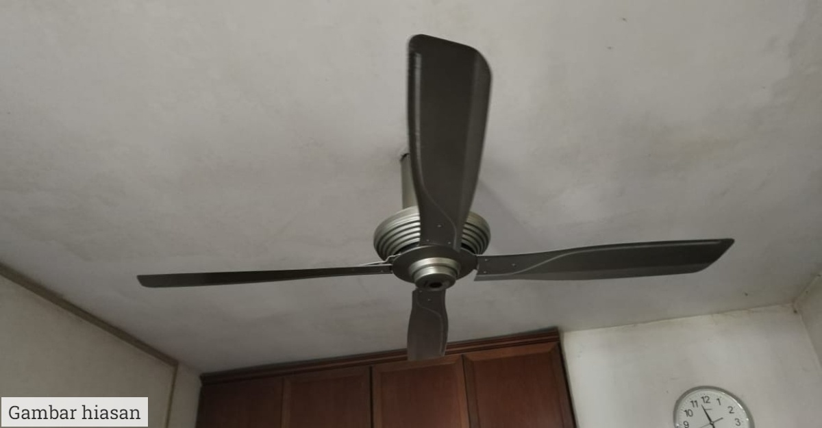 Putaran Kipas Siling Juga Jadi Punca Dalam Rumah Rasa Bahang, Ini Sebabnya