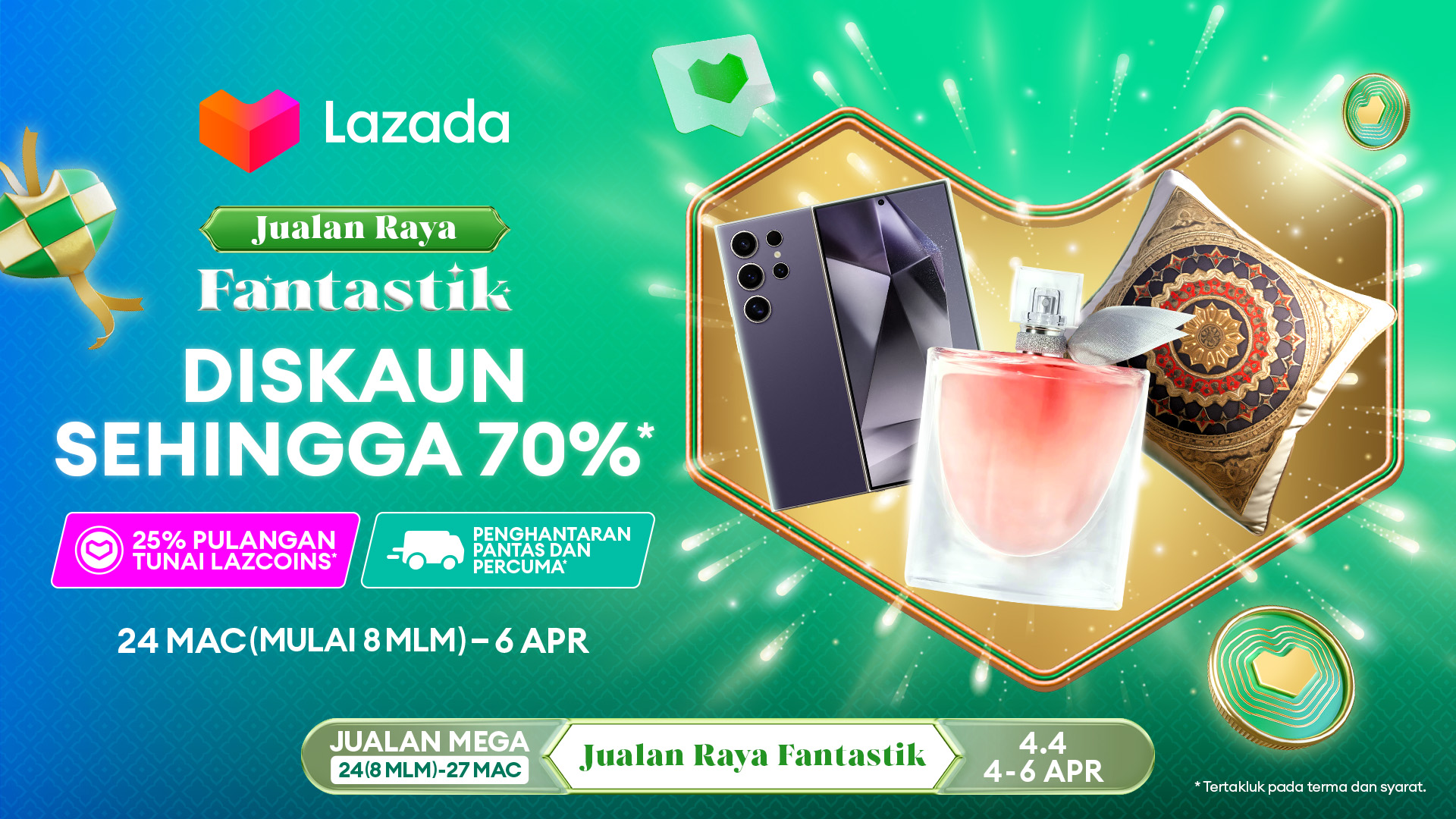 "Shopping" Di Lazada Dengan Diskaun Sehingga 90% Sempena Jualan Raya ...