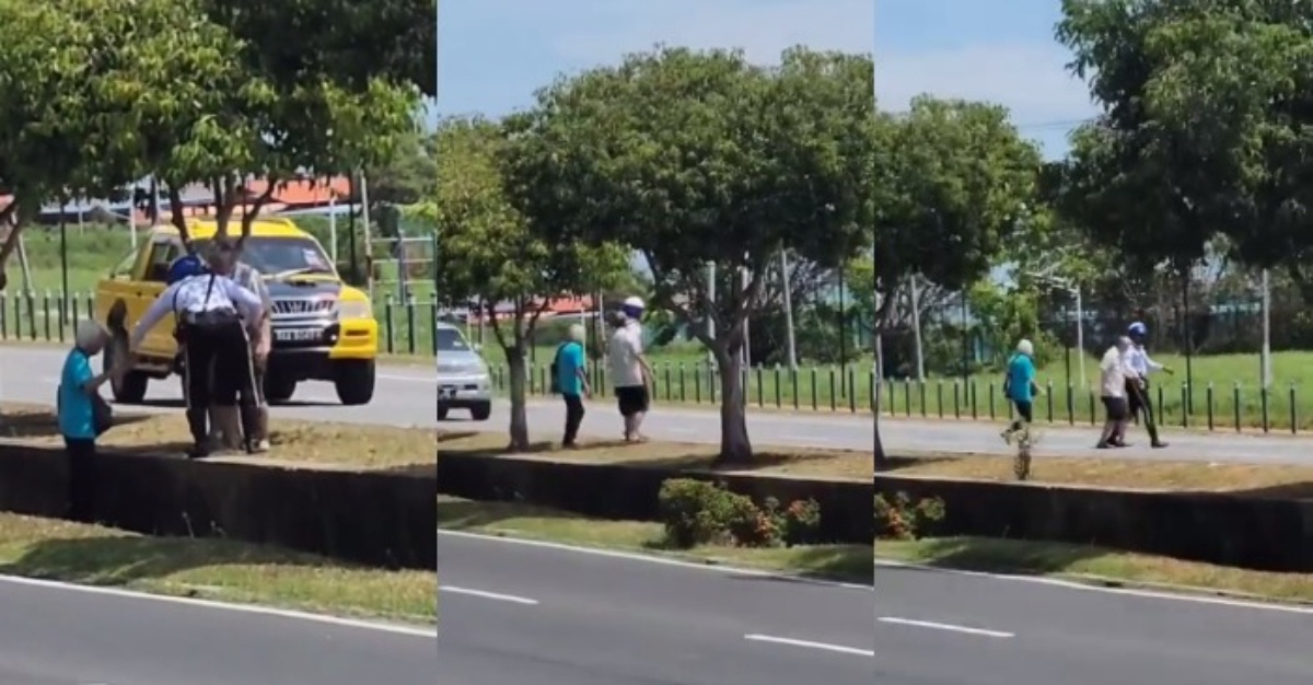 Tindakan Anggota Polis Trafik Bantu Warga Emas Lintas Jalan Raih Pujian ...