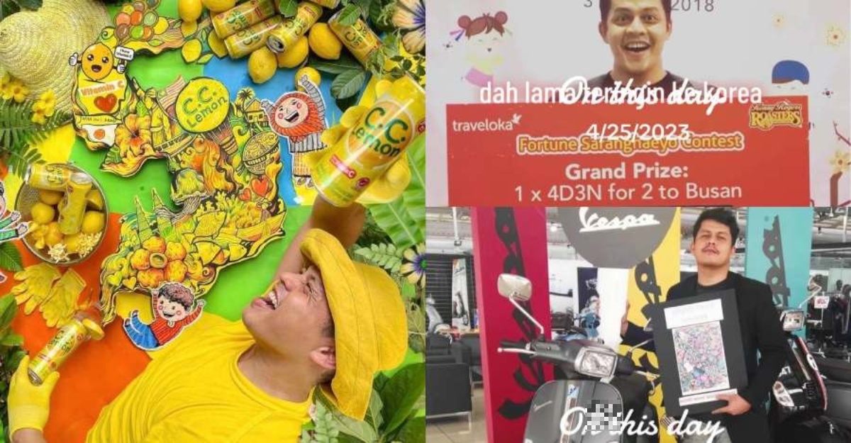 Hampir Menang Setiap Peraduan, Lelaki Kongsi Hadiah Hasil Sertai ... Hampir Menang Setiap Peraduan, Lelaki Kongsi Hadiah Hasil Sertai ...