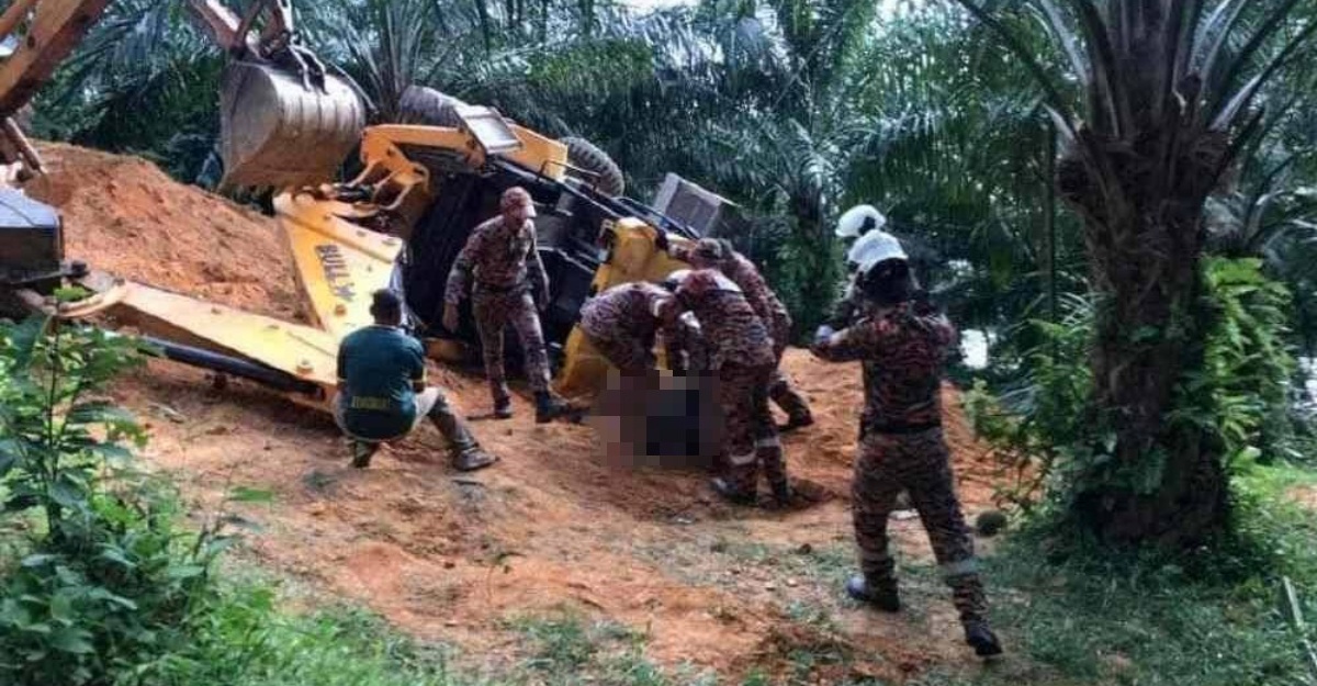 Lelaki Maut Dihempap Jengkaut