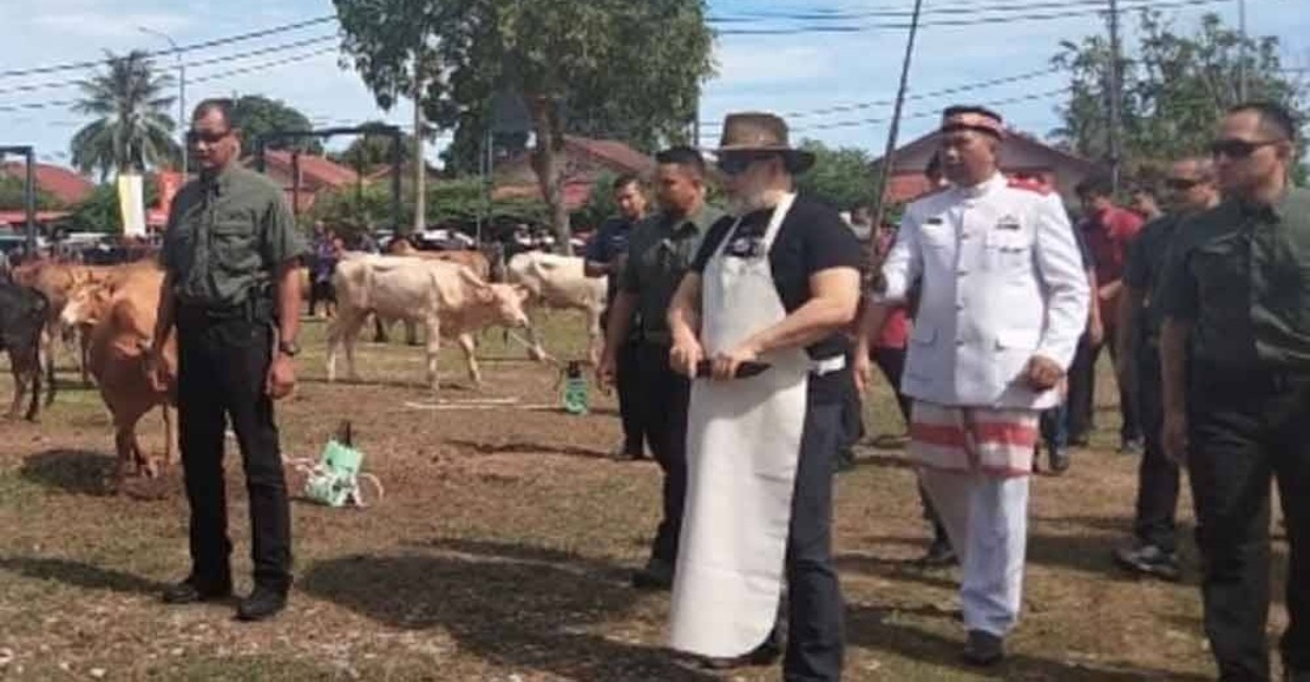 Sultan Kelantan Berkenan Sembelih Dua Ekor Lembu