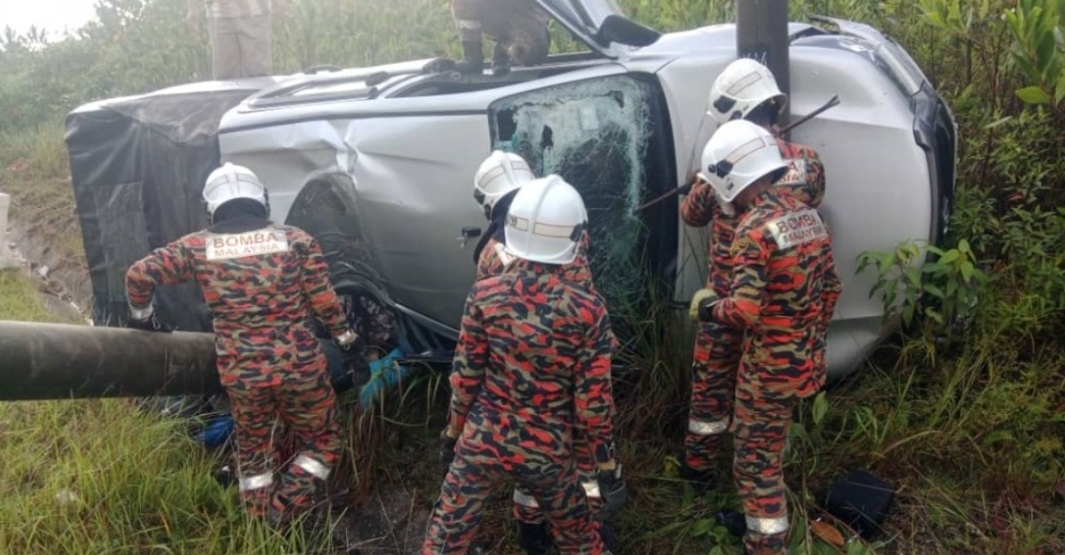 Pacuan Empat Roda Langgar Tiang Elektrik, Remaja Maut, Empat Cedera