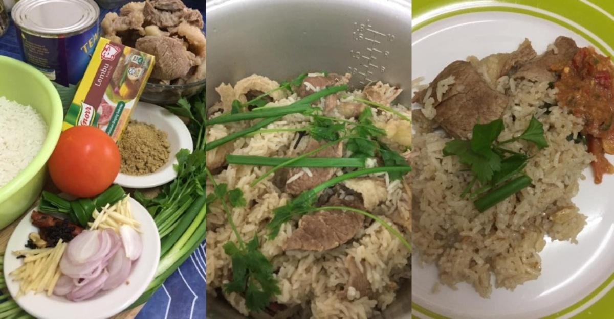 "Confirm" Menambah, Ini Resipi Nasi Daging & Air Asam Kerisik