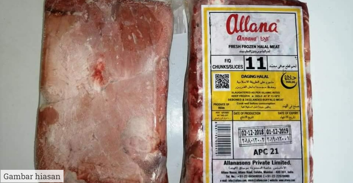 Ini Maksud Nombor Pada Bungkusan Daging Kerbau Sejuk Beku Ramai Tak Tahu