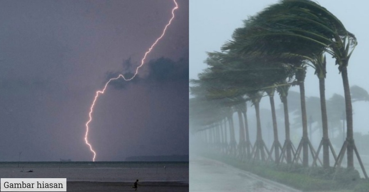 Hujan Lebat, Ribut Petir Dijangka Badai Lapan Negeri Sehingga 10 Pagi Ini