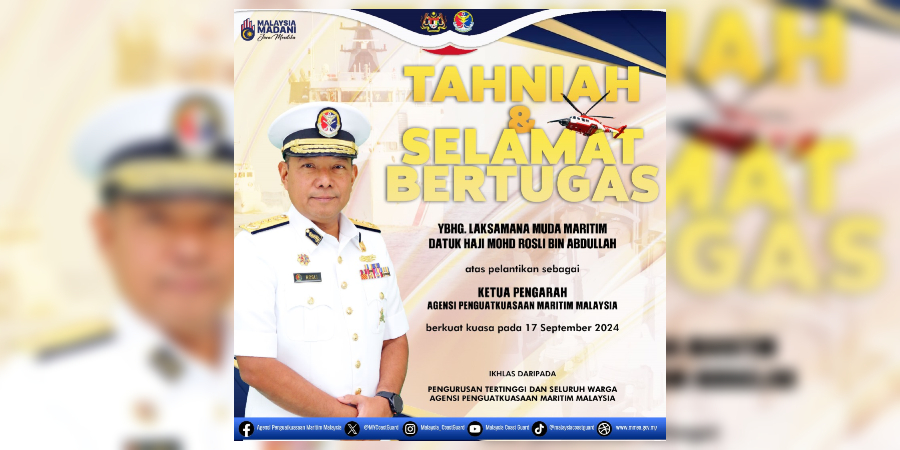Laksamana Muda Maritim Datuk Haji Mohd Rosli Abdullah Ketua Pengarah ...