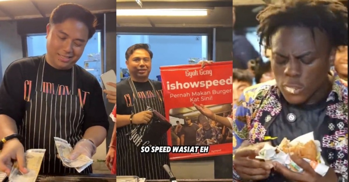 Pemilik Gerai Burger Dedah Berapa IShowSpeed Bayar Untuk Burger Ramly ...
