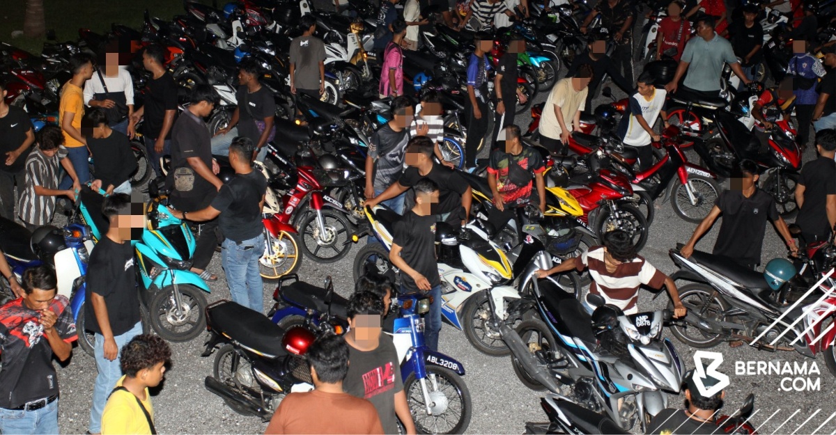 69 Pelajar Ditahan Merempit