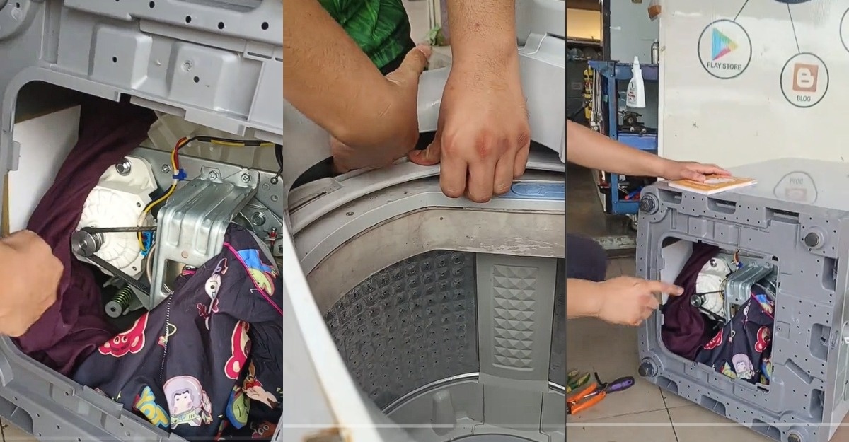 Tak Perlu Keluar Modal, Lelaki Kongsi Punca Mesin Basuh Rosak