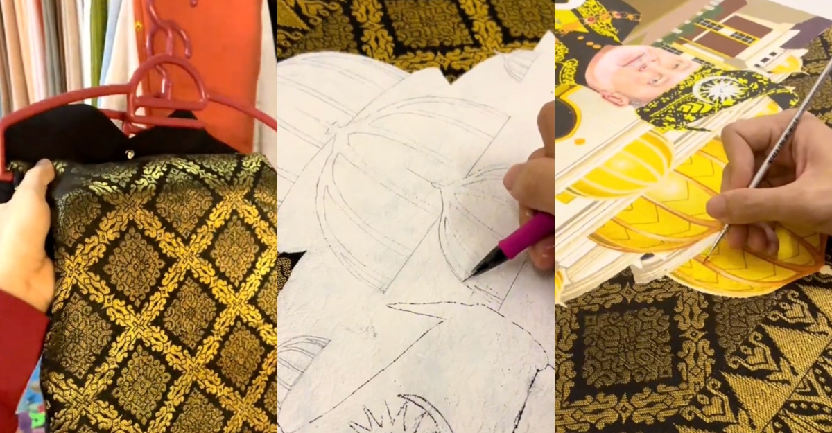 Sentuhan Seni Pemuda Hasilkan Potret Agong, Raja Permaisuri Atas ...