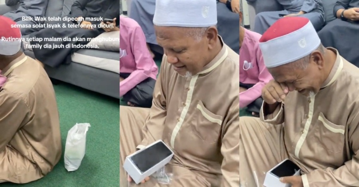 Telefon Dicuri Ketika Solat Isyak, Tok Siak Menangis Terharu Terima ...