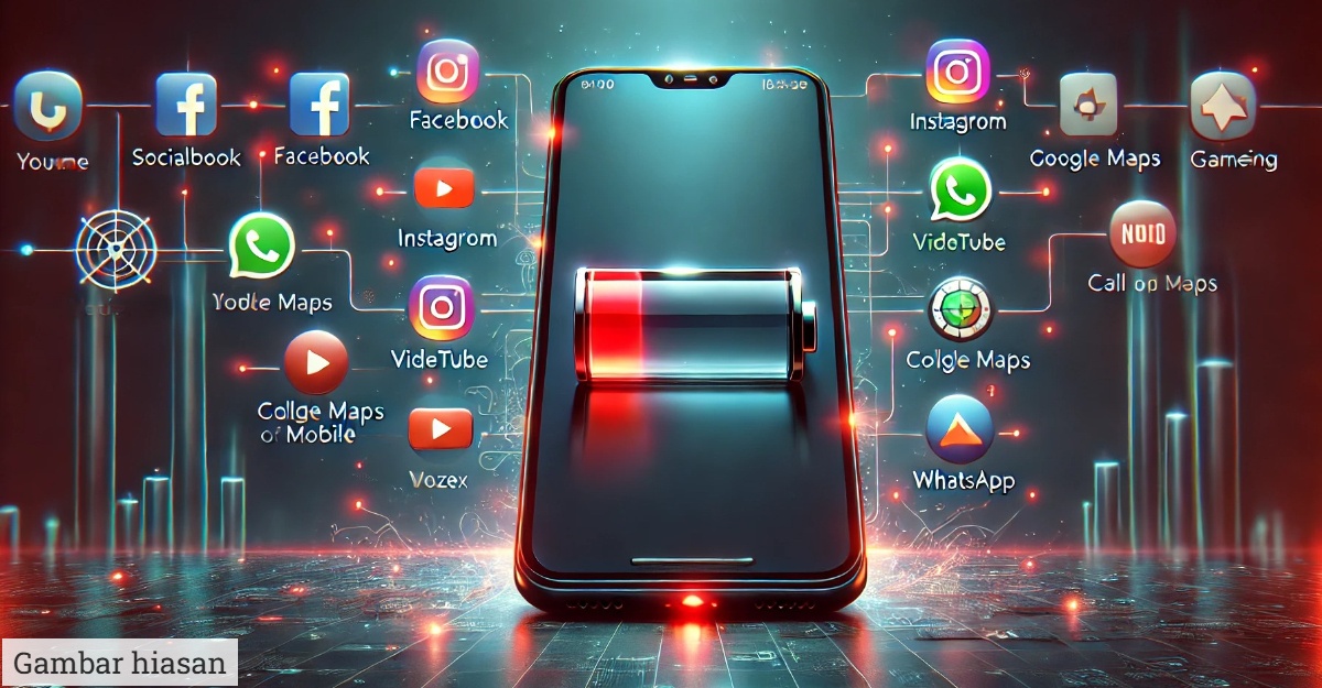 5 Jenis Aplikasi Telefon Pintar Yang Paling Banyak Guna Bateri