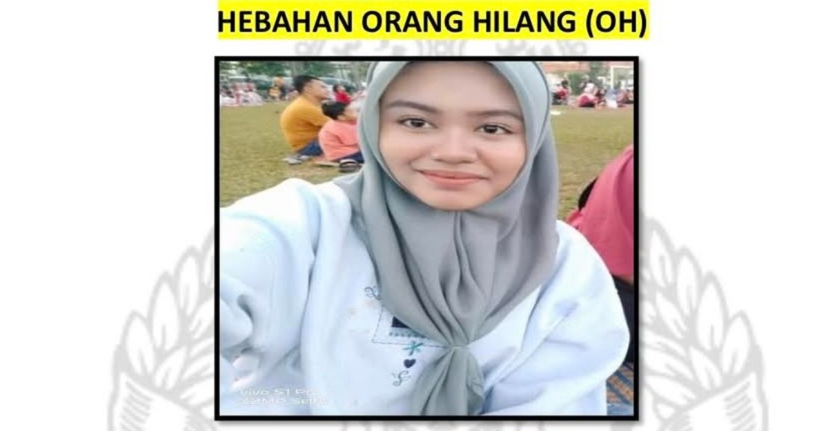 Polis Mohon Bantuan Kesan Remaja Hilang Sejak Semalam