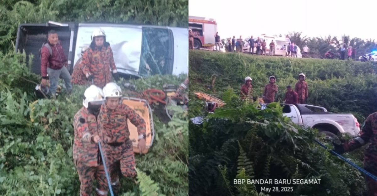 Kenderaan Terjunam Dalam Gaung, Bapa & Anak Perempuan Maut