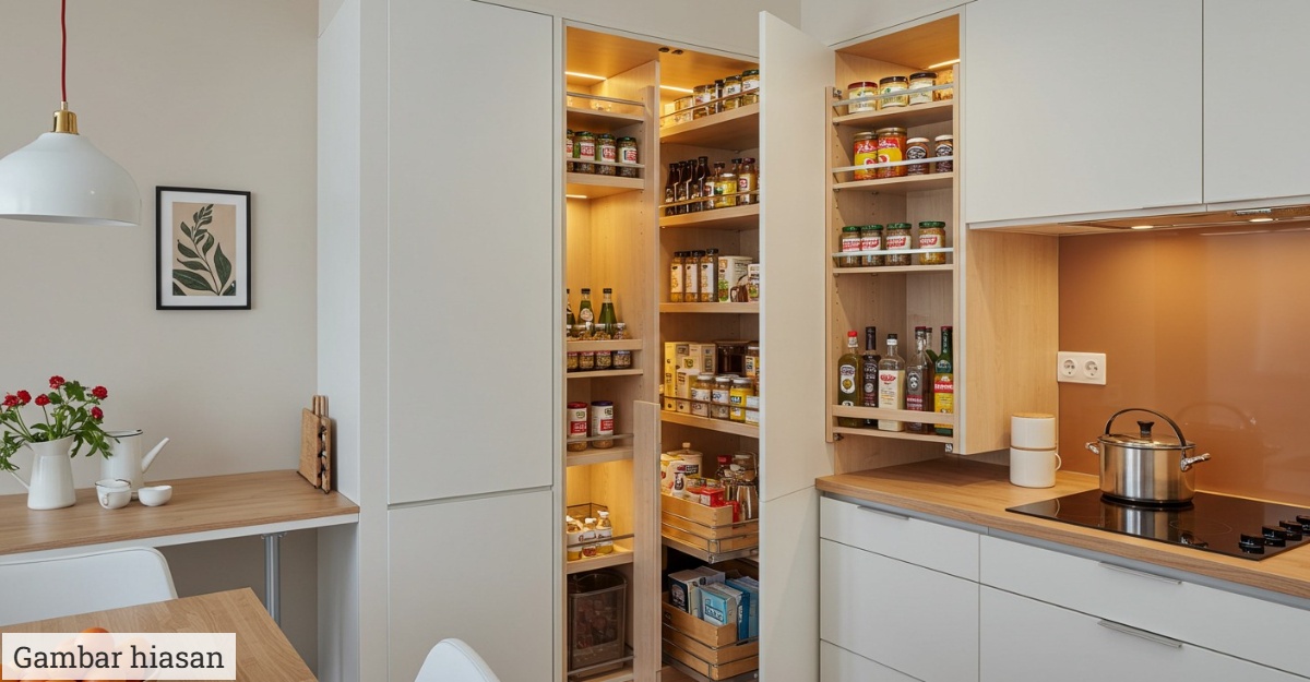10 Idea “Mini Pantry”, Buat Dapur Kecil Nampak Wow